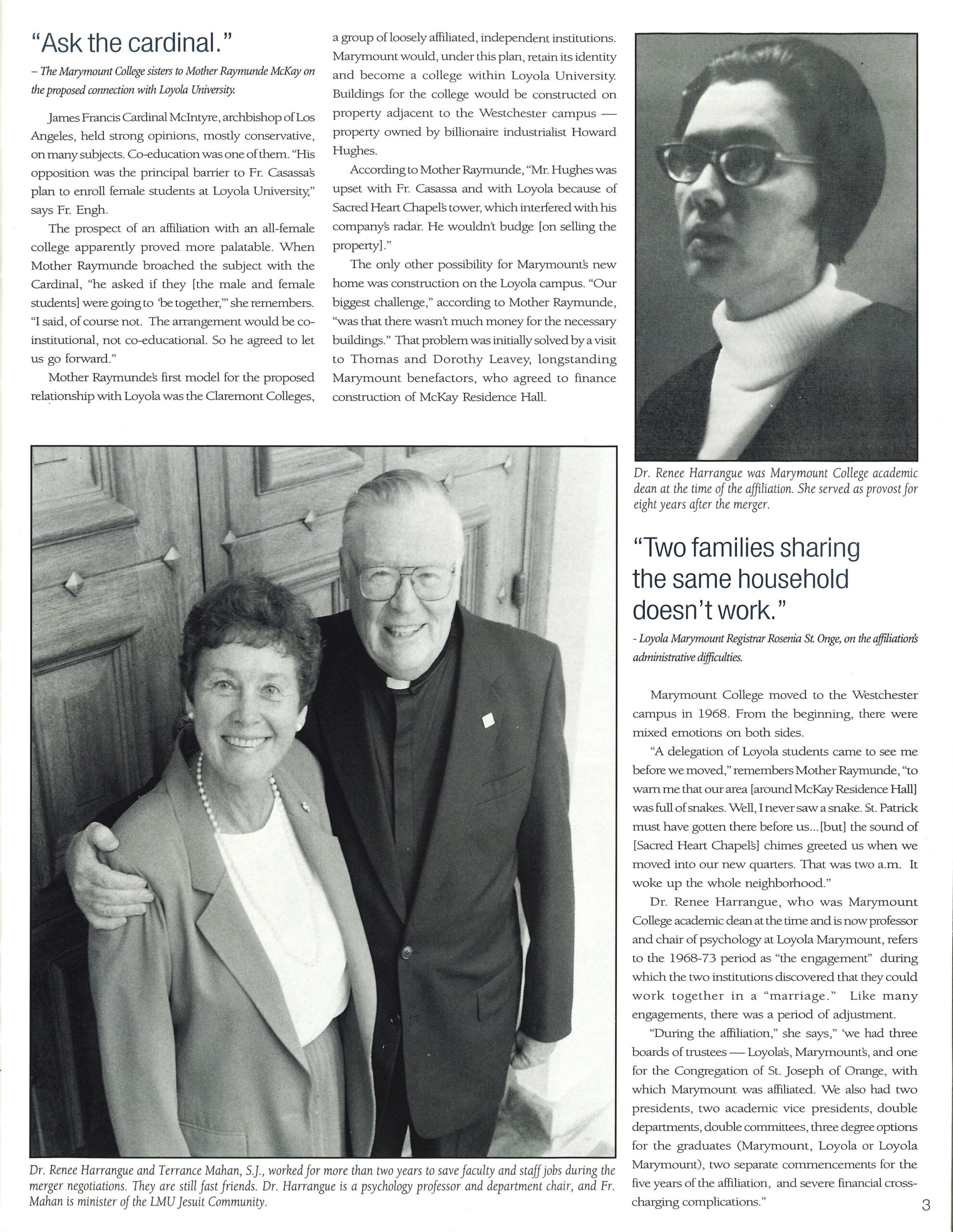 8 – Loyola Marymount University – RELIGIOUS OF THE SACRED HEART OF MARY