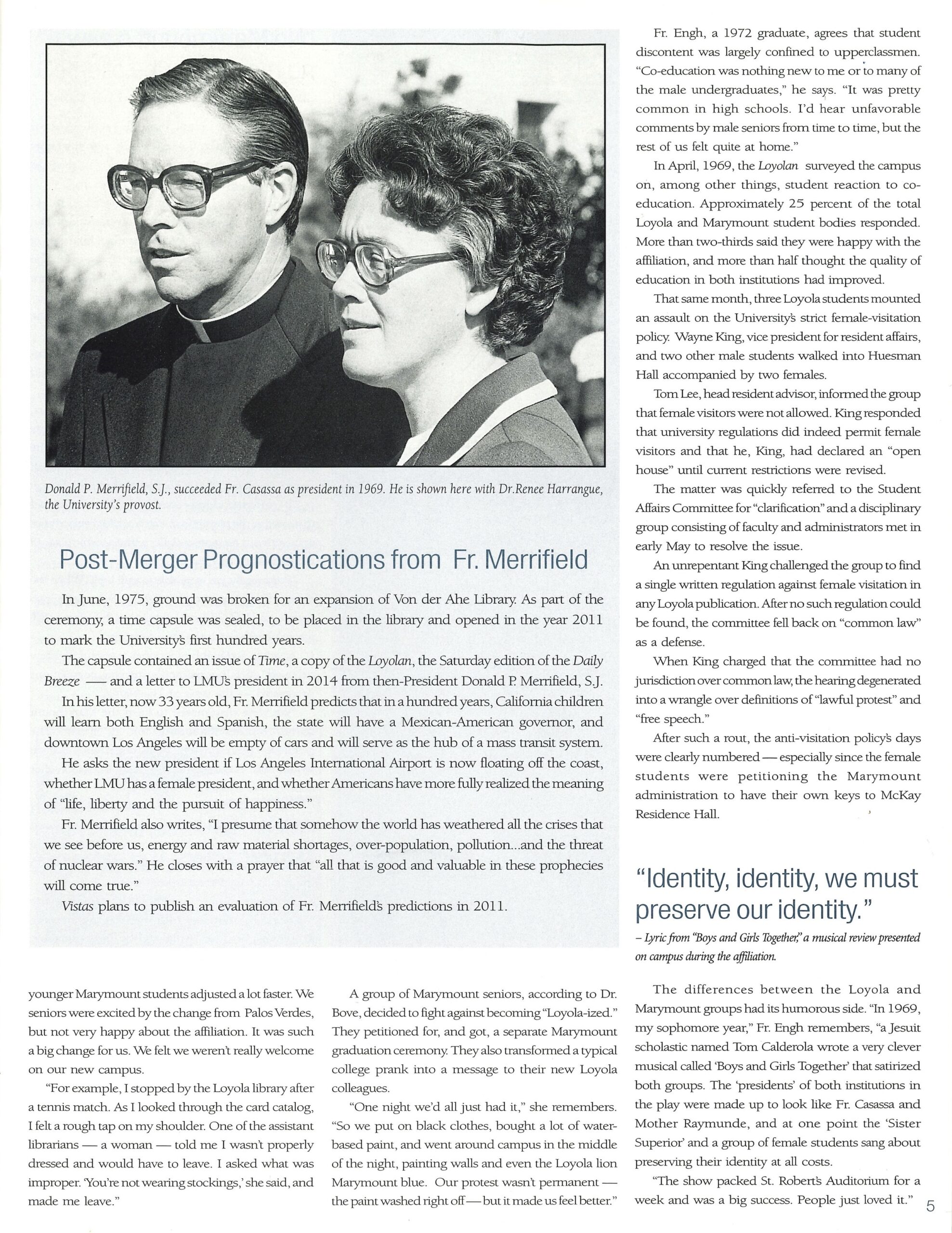 8 – Loyola Marymount University – RELIGIOUS OF THE SACRED HEART OF MARY